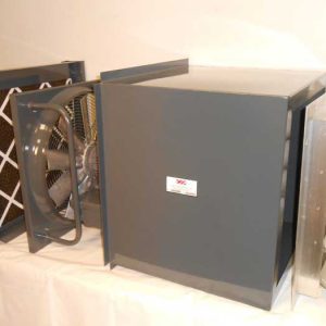 CAF-900-Carbon Paint Booth Wall Exhaust Fans with Merv-8 Pre-Filter (2 ...