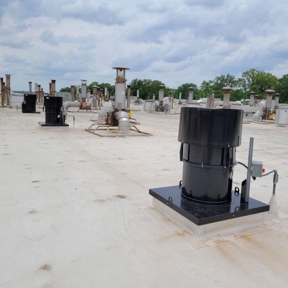 Model AM - Upblast Roof Exhaust Fan - Direct Drive - Carl J Bush Company